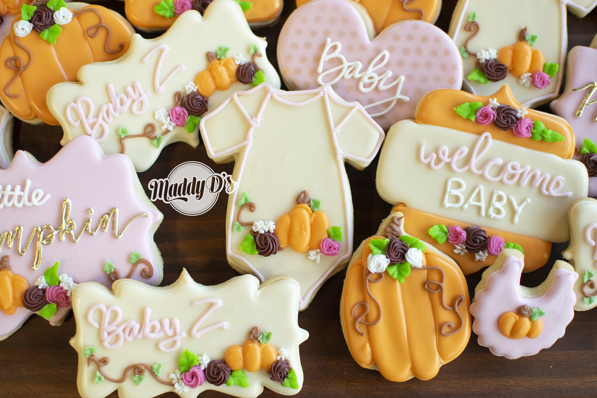 Kids and baby shower cookies