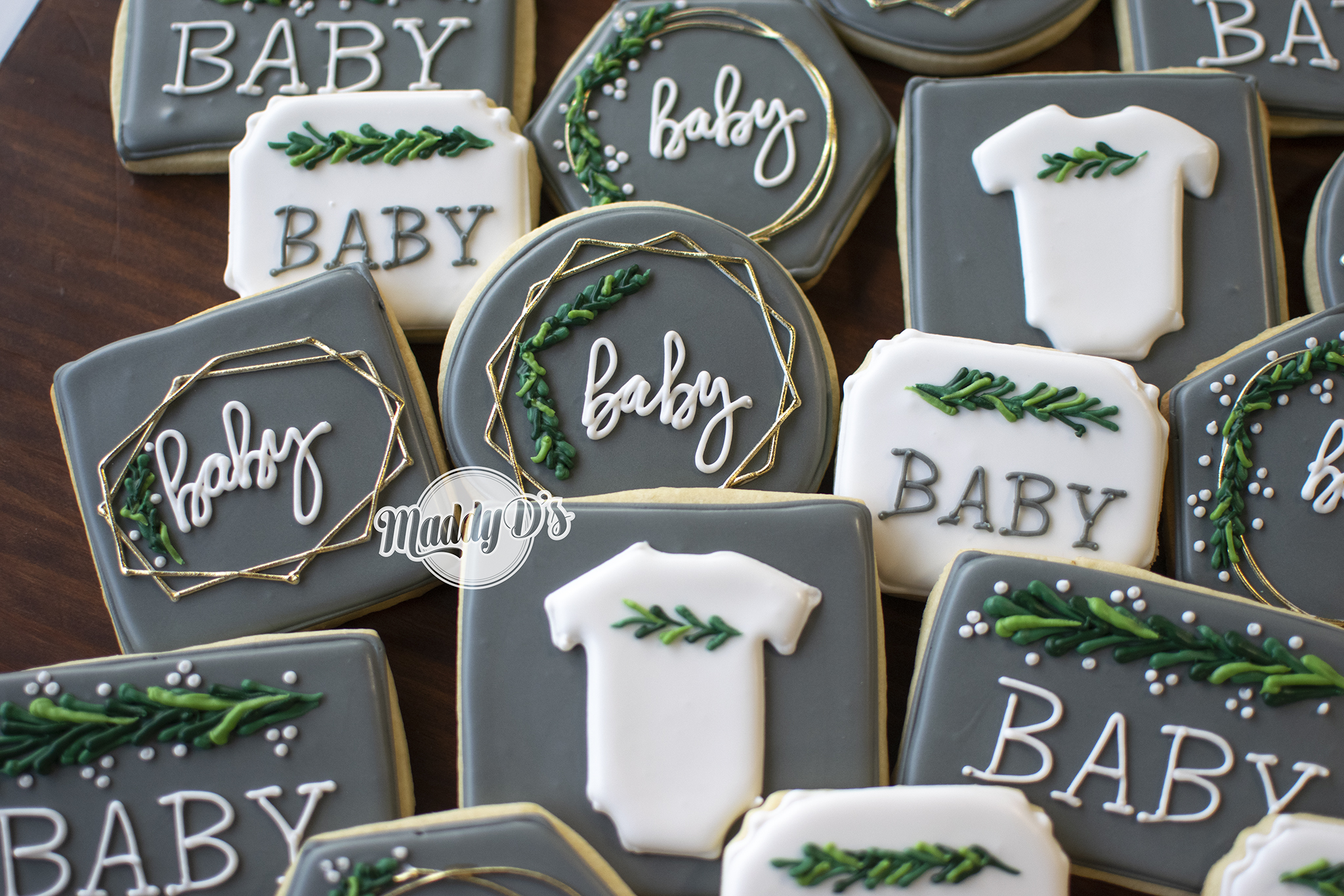 Kids and baby shower cookies