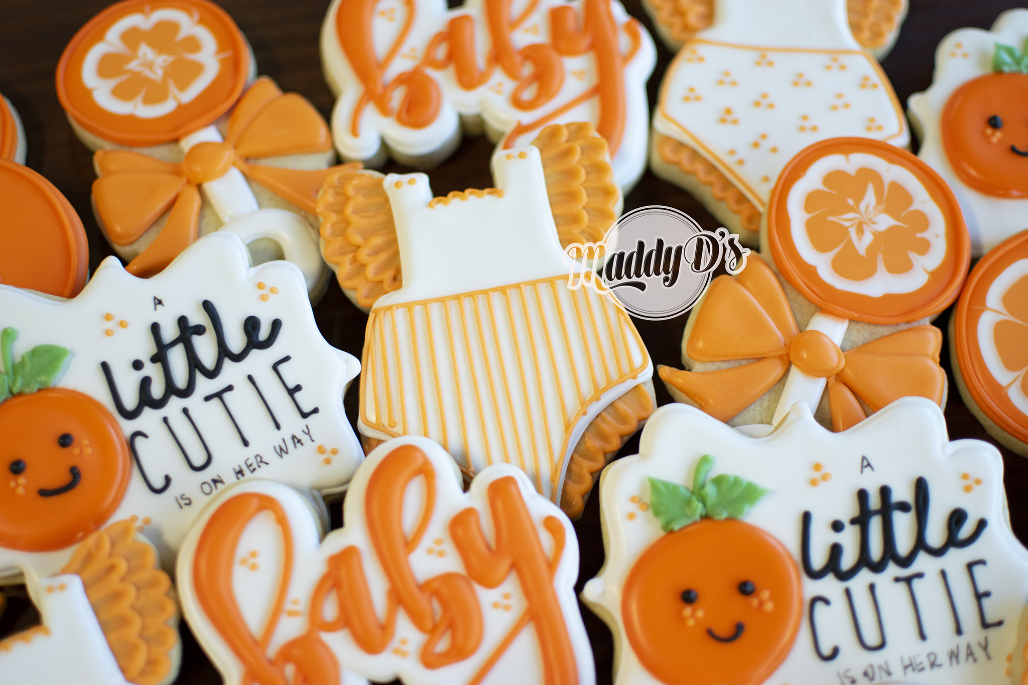 Kids and baby shower cookies