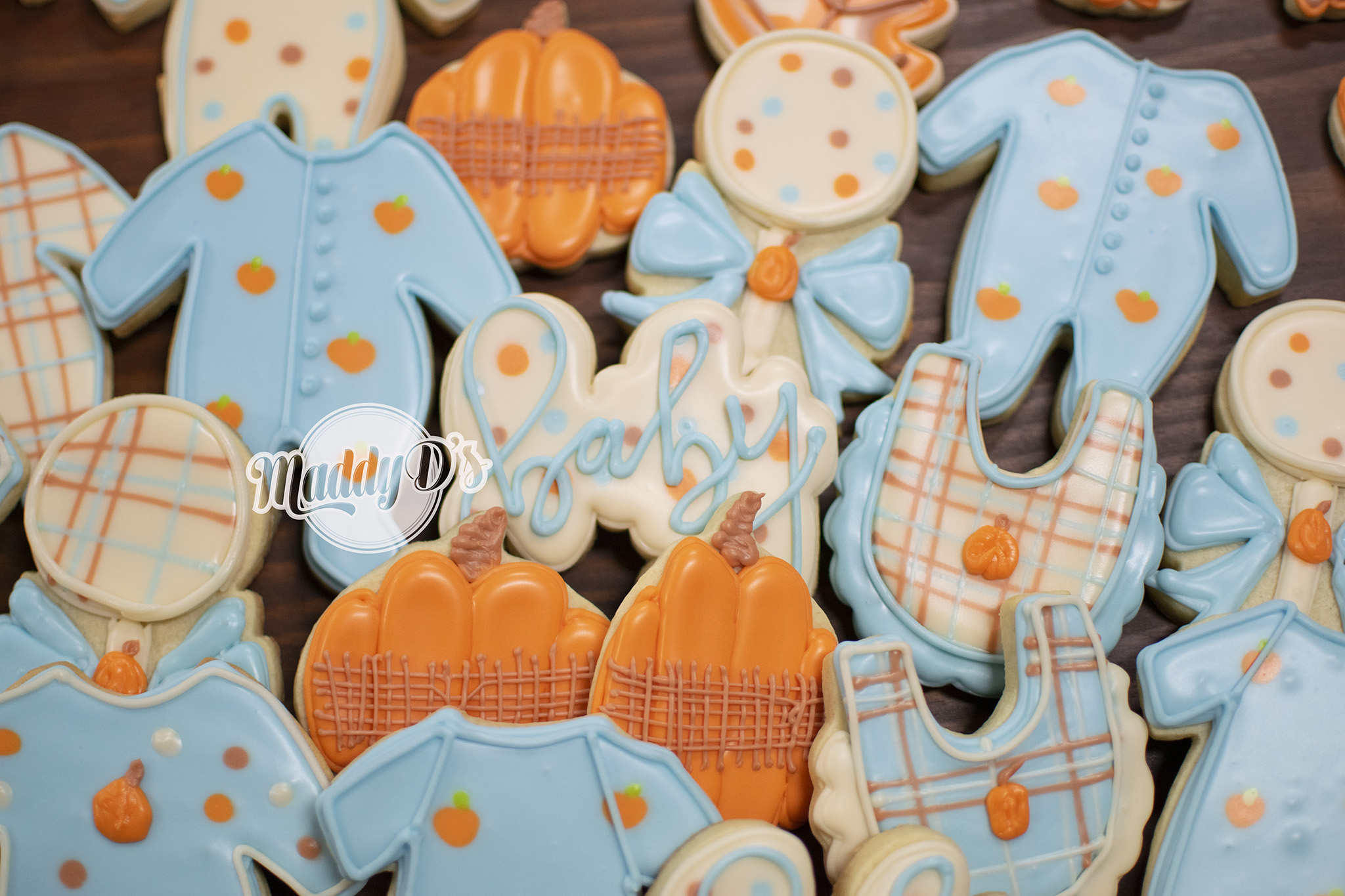 Kids and baby shower cookies