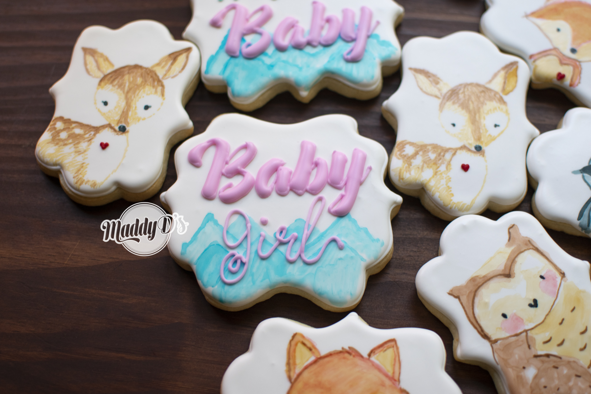 Kids and baby shower cookies