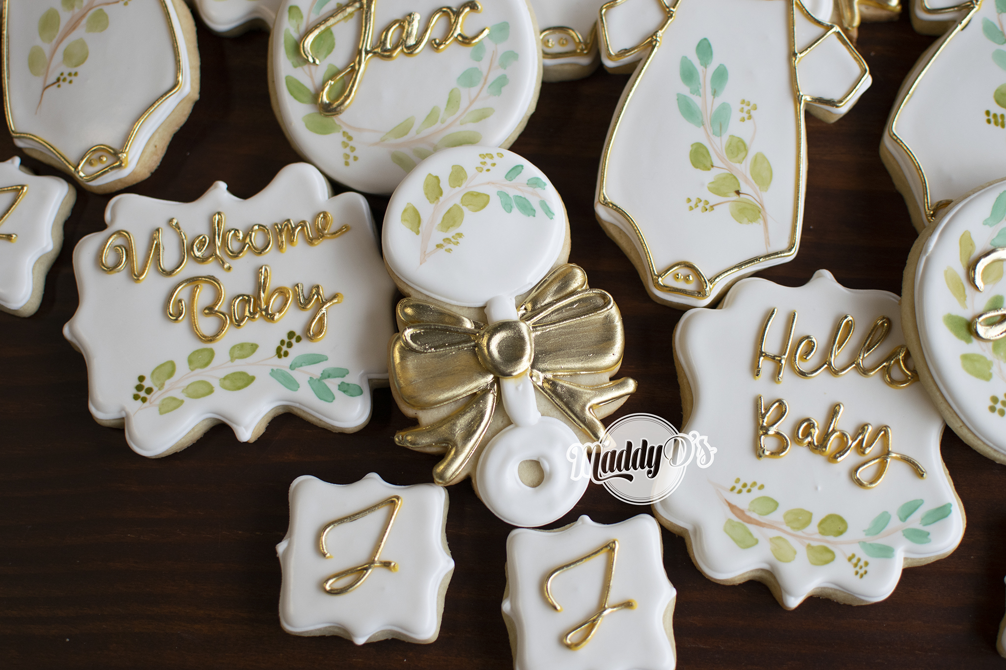 Kids and baby shower cookies