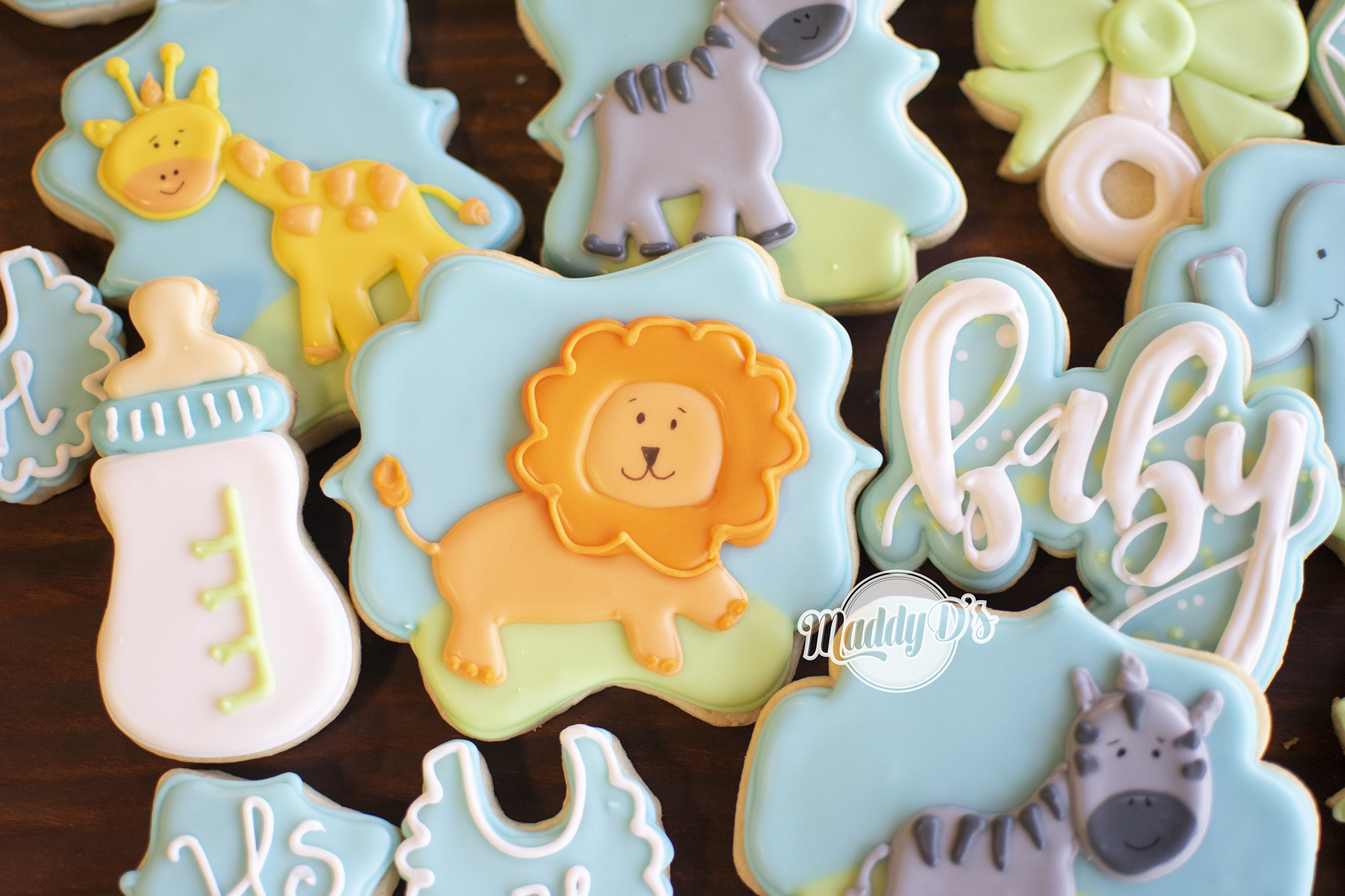 Kids and baby shower cookies