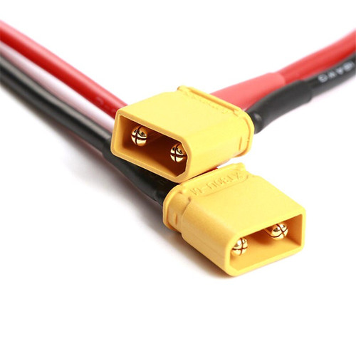 Amass XT30U Male Plug with 10cm 18AWG Silicone cable | YYC Drones