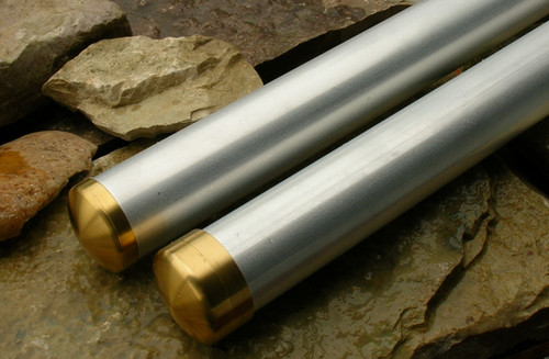 Aluminum Rod Tubes - Brass Hardware | graywolf-fly-rods