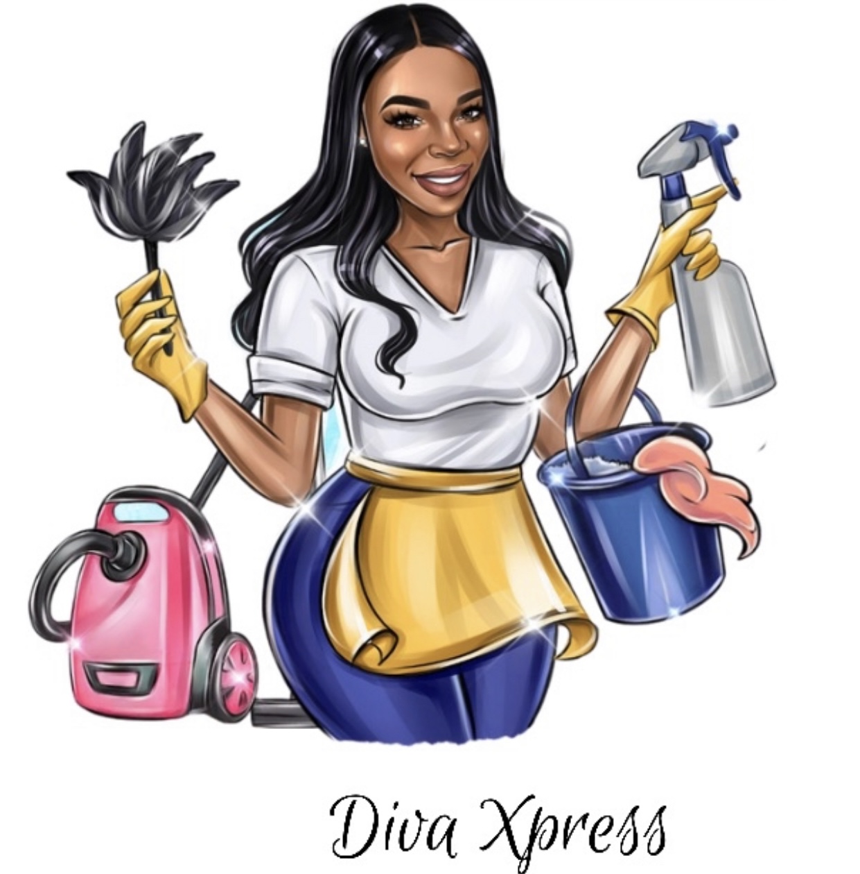 Cleaning Lady Cartoon