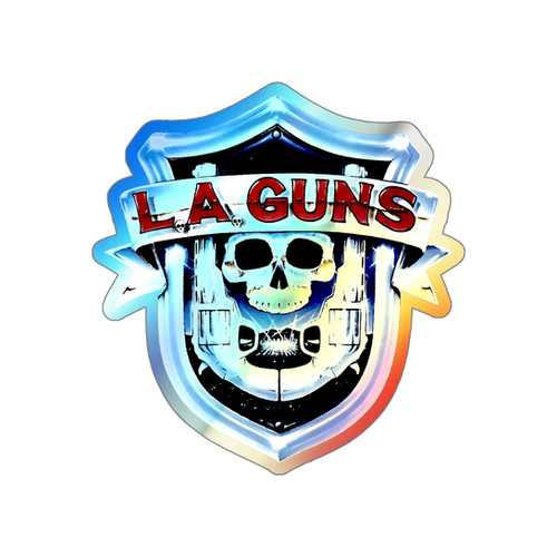 L.A. Guns Classic Logo Holographic Sticker | LA Guns Merchandise
