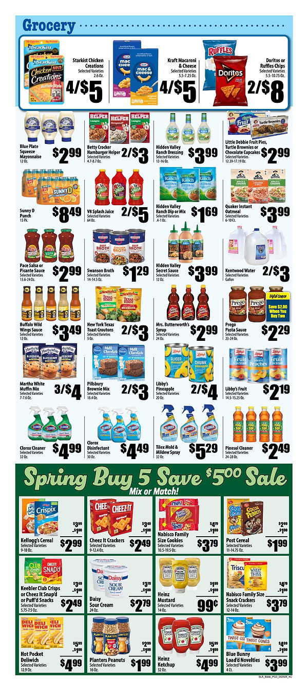 Weekly Sale Paper | Shawn's Cajun Meats And Grocery