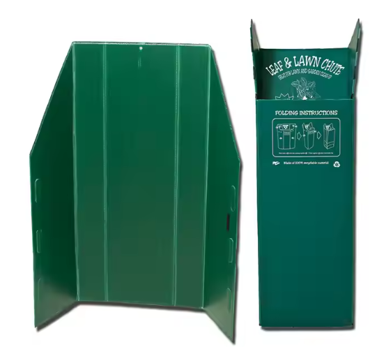 Corrugated PlasticFoldable Green Leaf And Lawn Chute