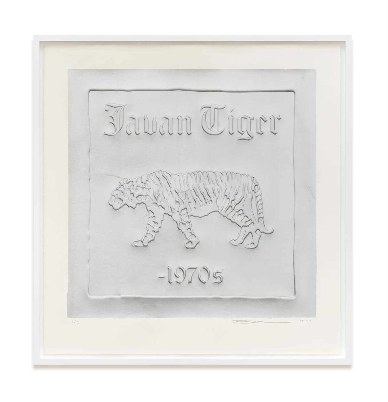 Rirkrit Tiravanija, untitled 2020 nature morte javan tiger panthera ...