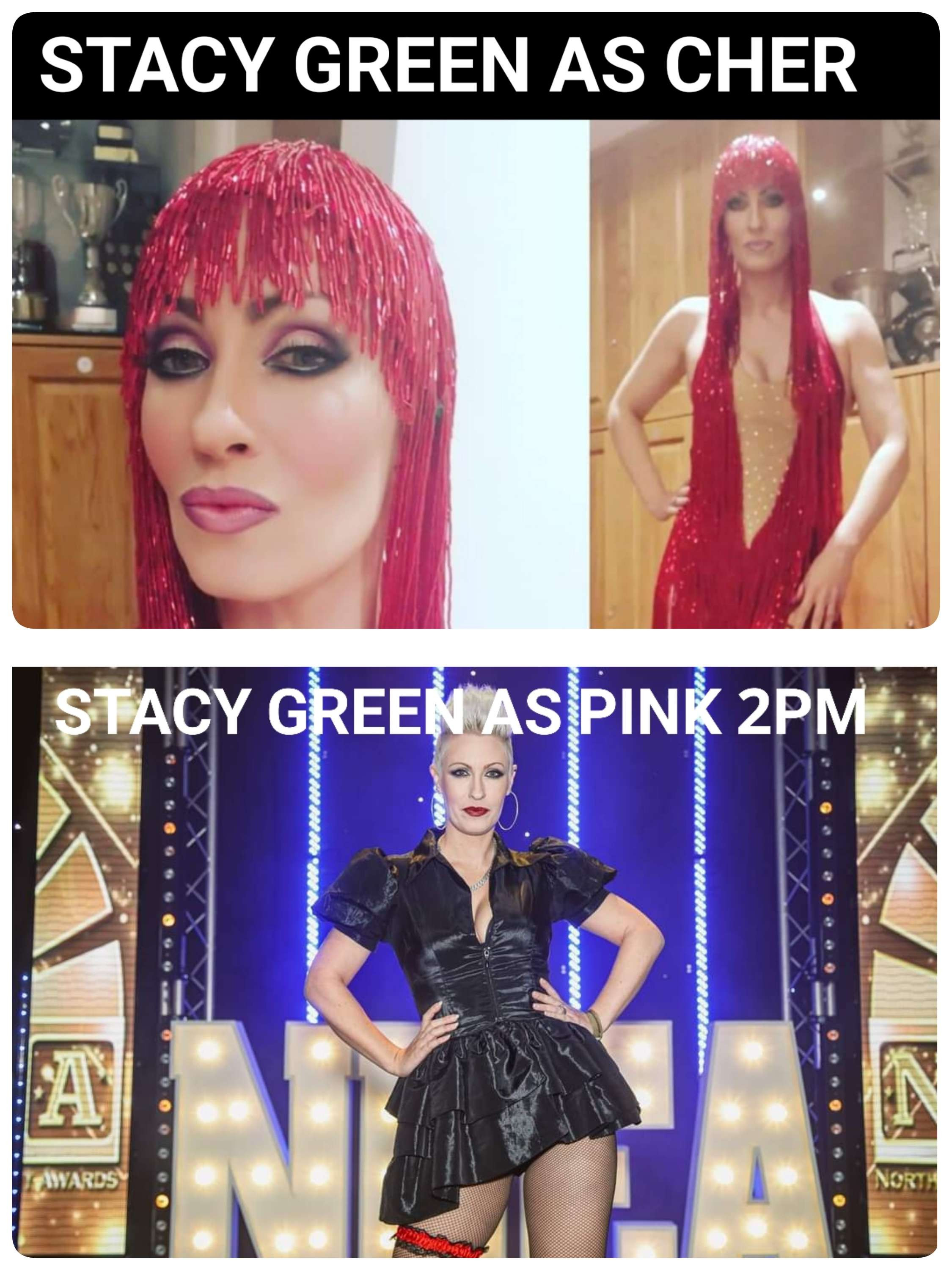 STACY GREEN AS PINK AND CHER! 2PM | The Diamond