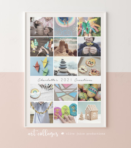 Kids Creation/Art Collage | Olive Juice Productions: Photos + Design