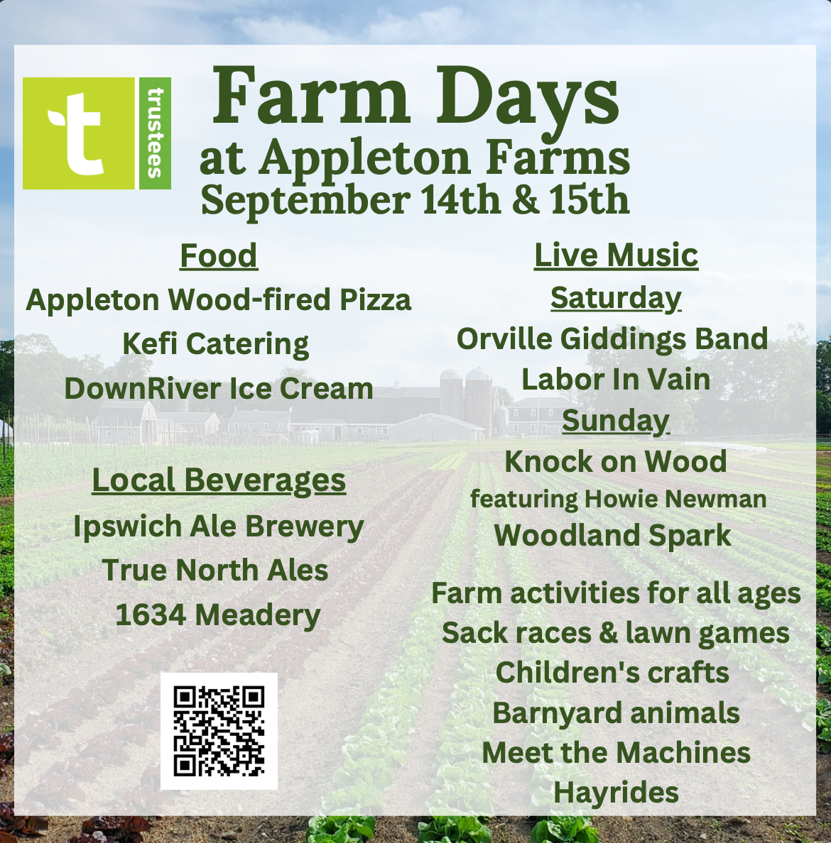Farm Days at Appleton Farms | Ipswich Ale Brewery