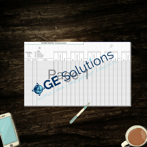 Document Register - Incoming Documents A3 Template | ogesolutions