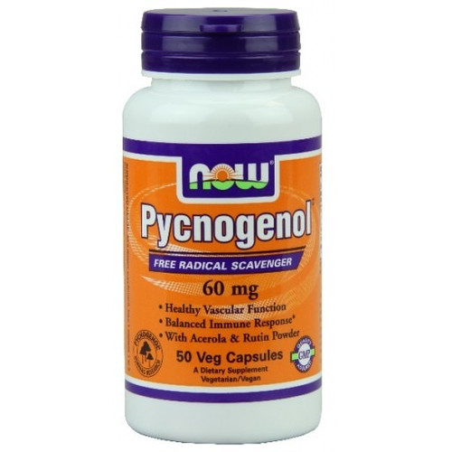 Now Pycnogenol 60 Mg 50 Vegetarian Capsules | Sunshine Discount V