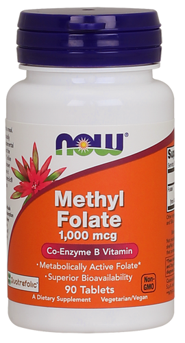Now Methyl Folate 1000 MCG 90 Tablets | Sunshine Discount V