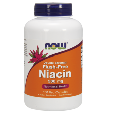 Now Flush-Free Niacin 500 Mg 180 Vegetarian Capsules | Sunshine Discount V