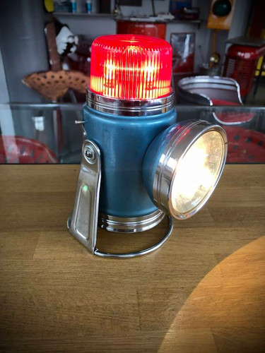 Lampe lanterne PIFCO 'RED DOME" 1950-60 | artbracam