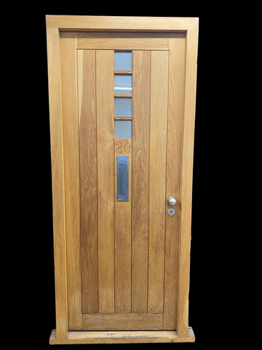 BRUTE HEAVY SOLID OAK FRONT DOOR +FRAME RECLAIMED BESPOKE HARDWOOD ...