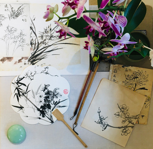 Chinese Painting Beginner Course: the Four Gentlemen | Ka Atelier