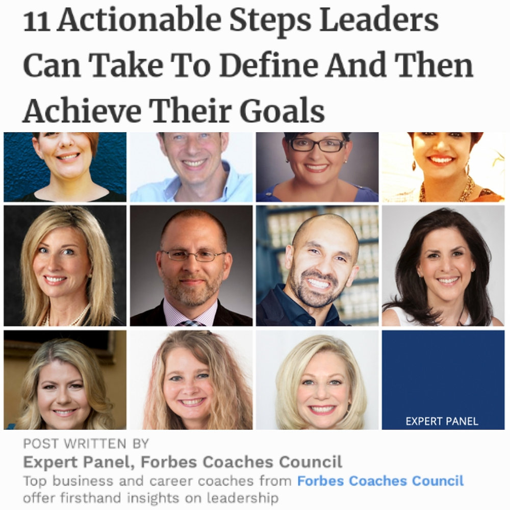 As Seen on Forbes: "11 Actionable Steps Leaders Can Take To Define And ...
