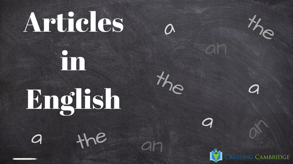 Articles - a, an, the, and the zero article