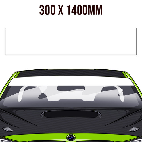 Gloss White Windowband / Sunstrip | downndirty