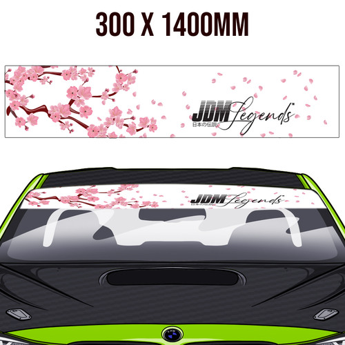 JDM Legend Cherry Blossom Windowband / Sunstrip | downndirty