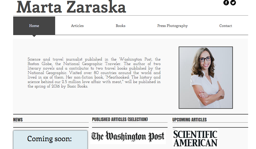 Marta Zaraska, science journalist & ghostwriter