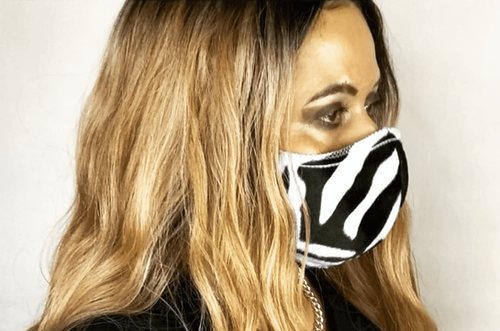 Zebra Face Mask | Handmade Face Masks | WickedElements.com