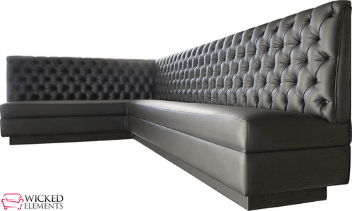 L Shaped Kitchen Booth | Custom Benches | WickedElements.com