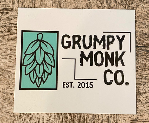 Grumpy Monk Co. Sticker 4.5"x4" | grumpymonkmb