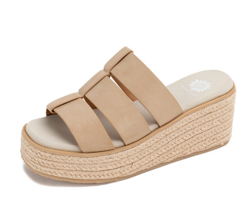 Natural Platform Wedge | Marlo Miller Boutiqu
