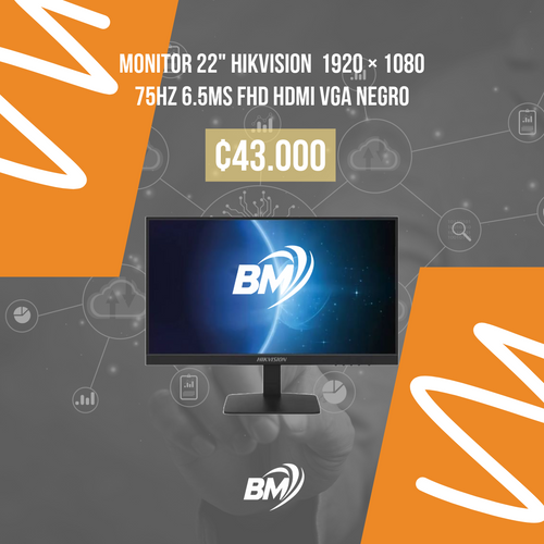 Monitor 22 " HDMI y VGA 1920 x 1080 | BMSOLUCIONES