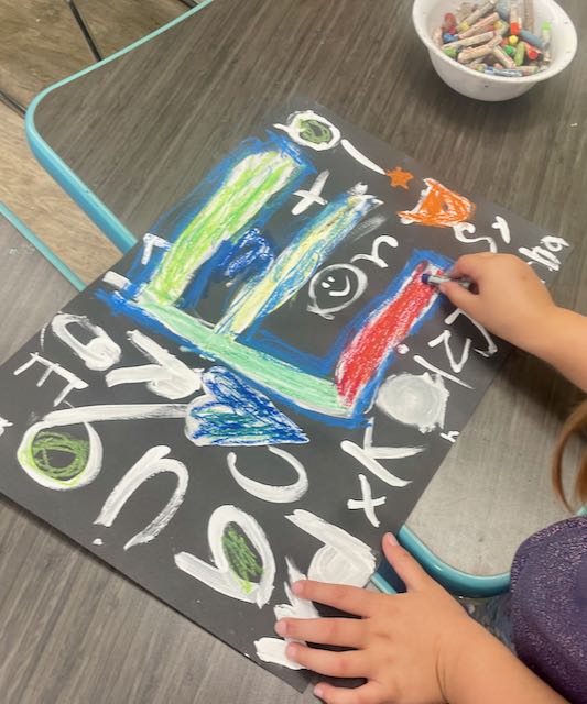 Alphabet Art, one of the best first grade art projects!