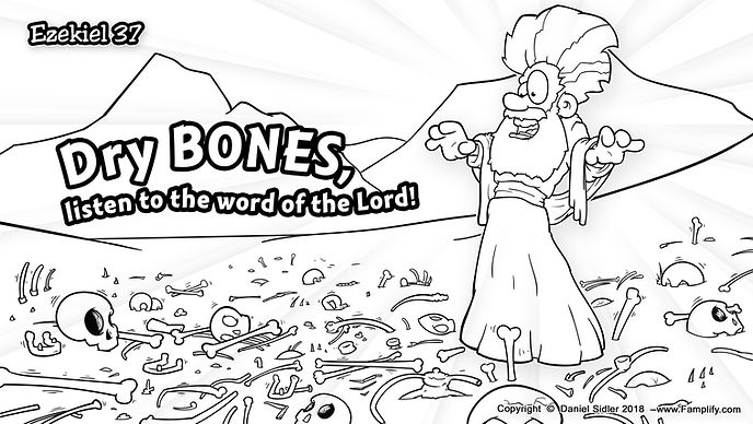 dry bones coloring pages