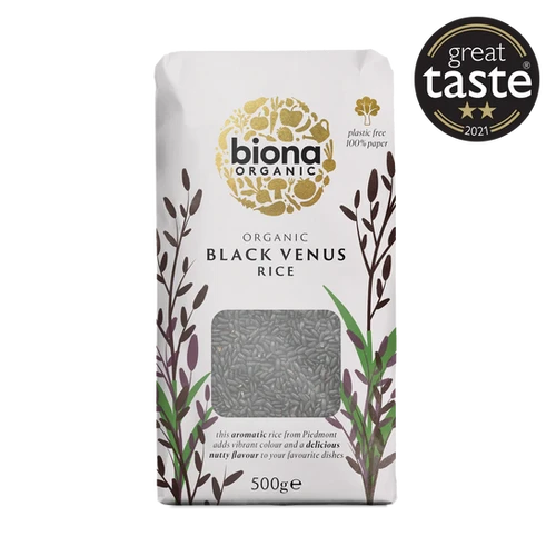 Biona Black Venus Rice, 500g | Cinnamon Leaf