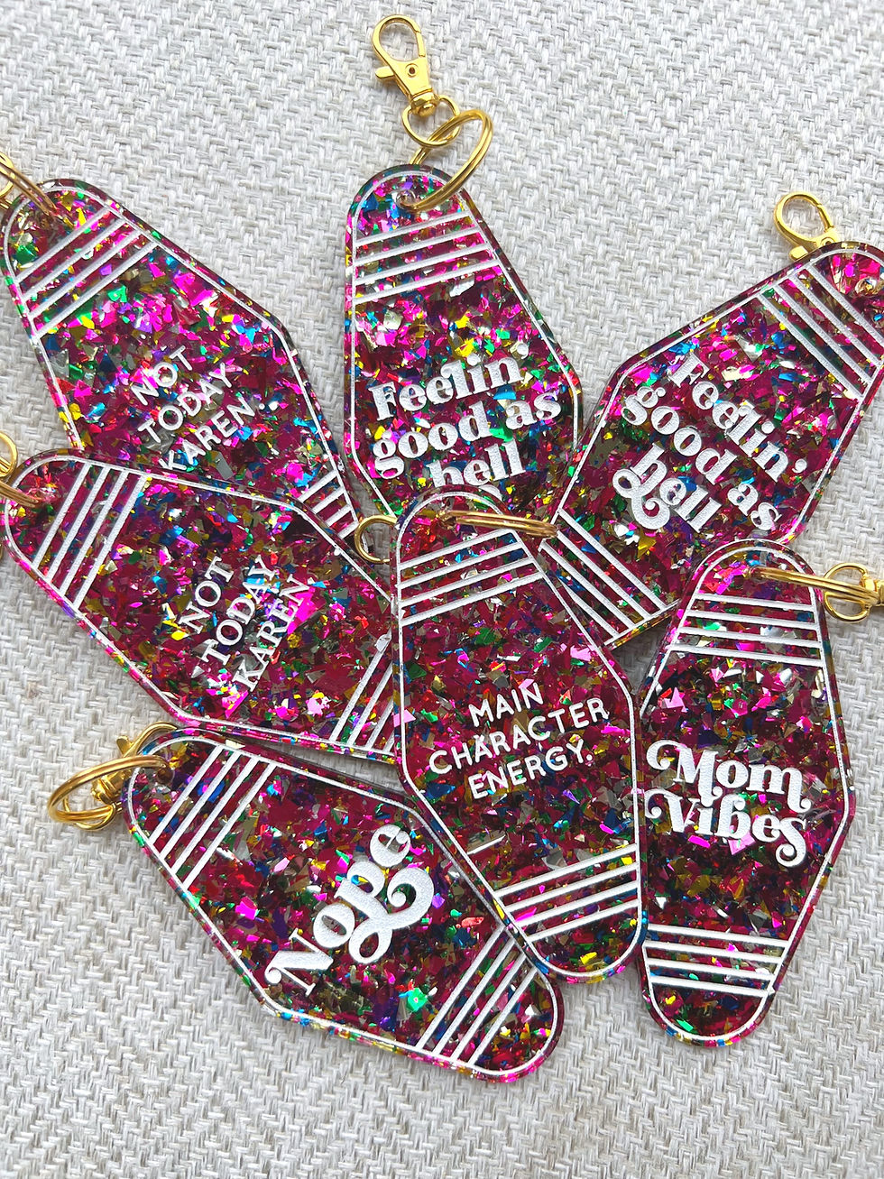 Confetti acrylic motel keychain | Ld2020 Copy