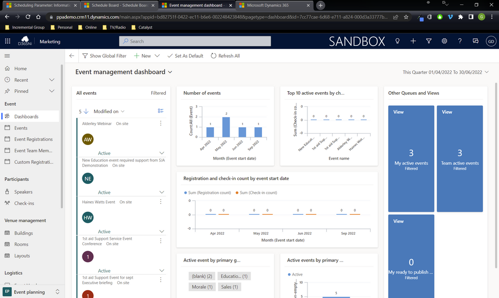 We need to talk about... D365 Marketing... Event Management