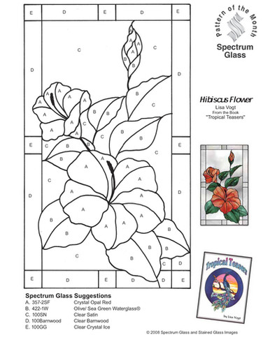 Hibiscus Flower | Tucson Stained Glass