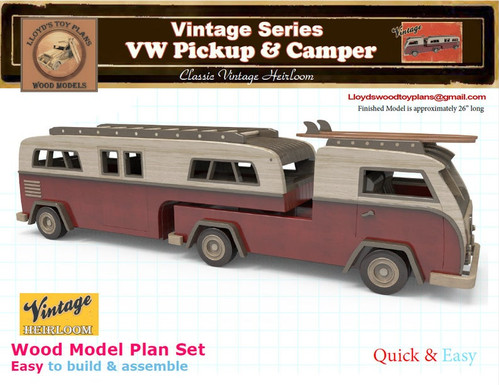Volkswagen Pickup & Camper van | Lloydswoodtoyplans