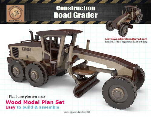 Road Grader | Lloydswoodtoyplans