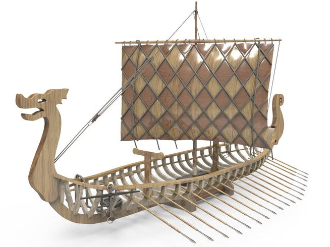 Skeleton Viking Ship | Lloydswoodtoyplans