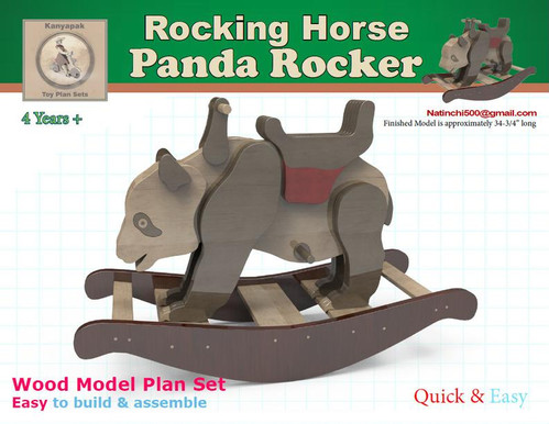 Rocking Horse Panda | Lloydswoodtoyplans
