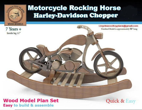 Motorbike Rocking chopper | Lloydswoodtoyplans