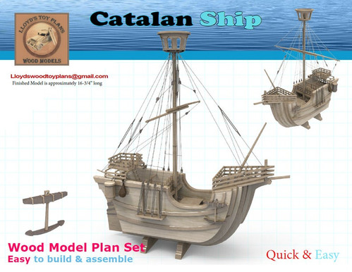 Catalan ship | Lloydswoodtoyplans