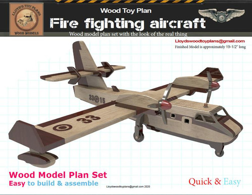 Amphibious Fire Fighting Aircraft | Lloydswoodtoyplans