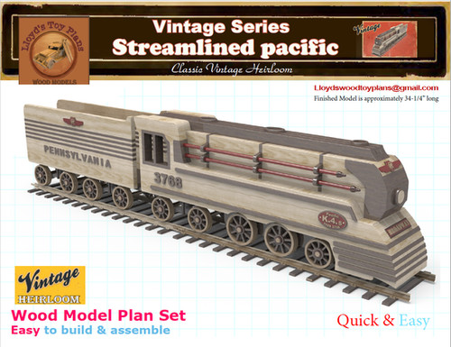 Streamlined pacific | Lloydswoodtoyplans