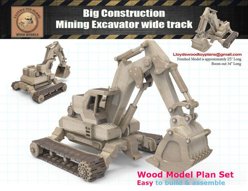 Mining Excavator | Lloydswoodtoyplans