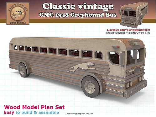 GMC Greyhound Bus | Lloydswoodtoyplans